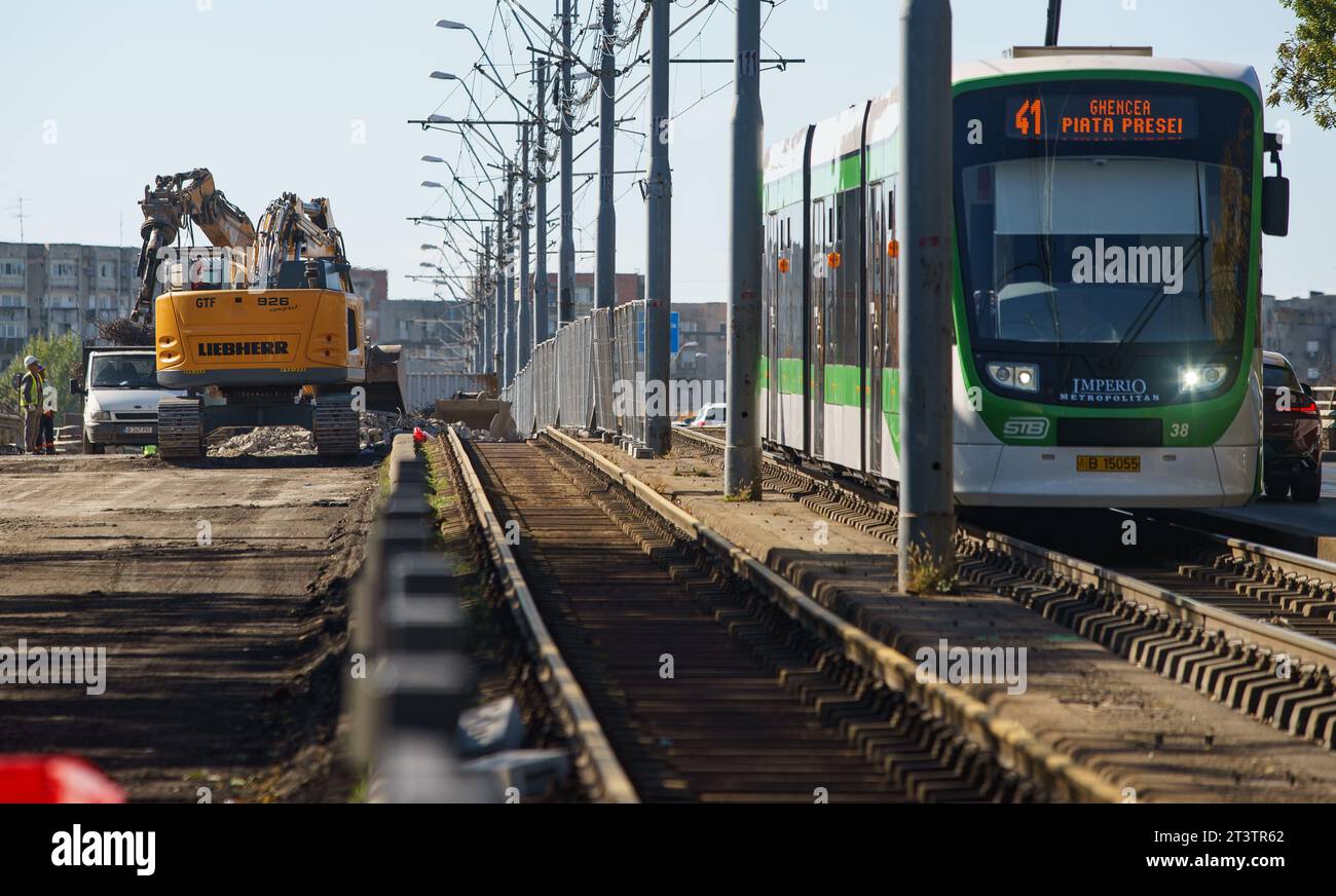Bucharest, Romania. 26th Oct, 2023: Extensive consolidation works at ...