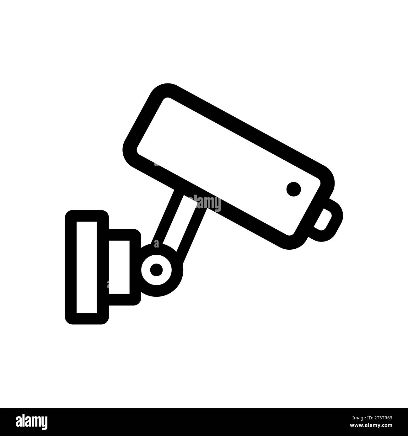 Security Camera Icon Lineal Style Security Camera Outline Icon Vector