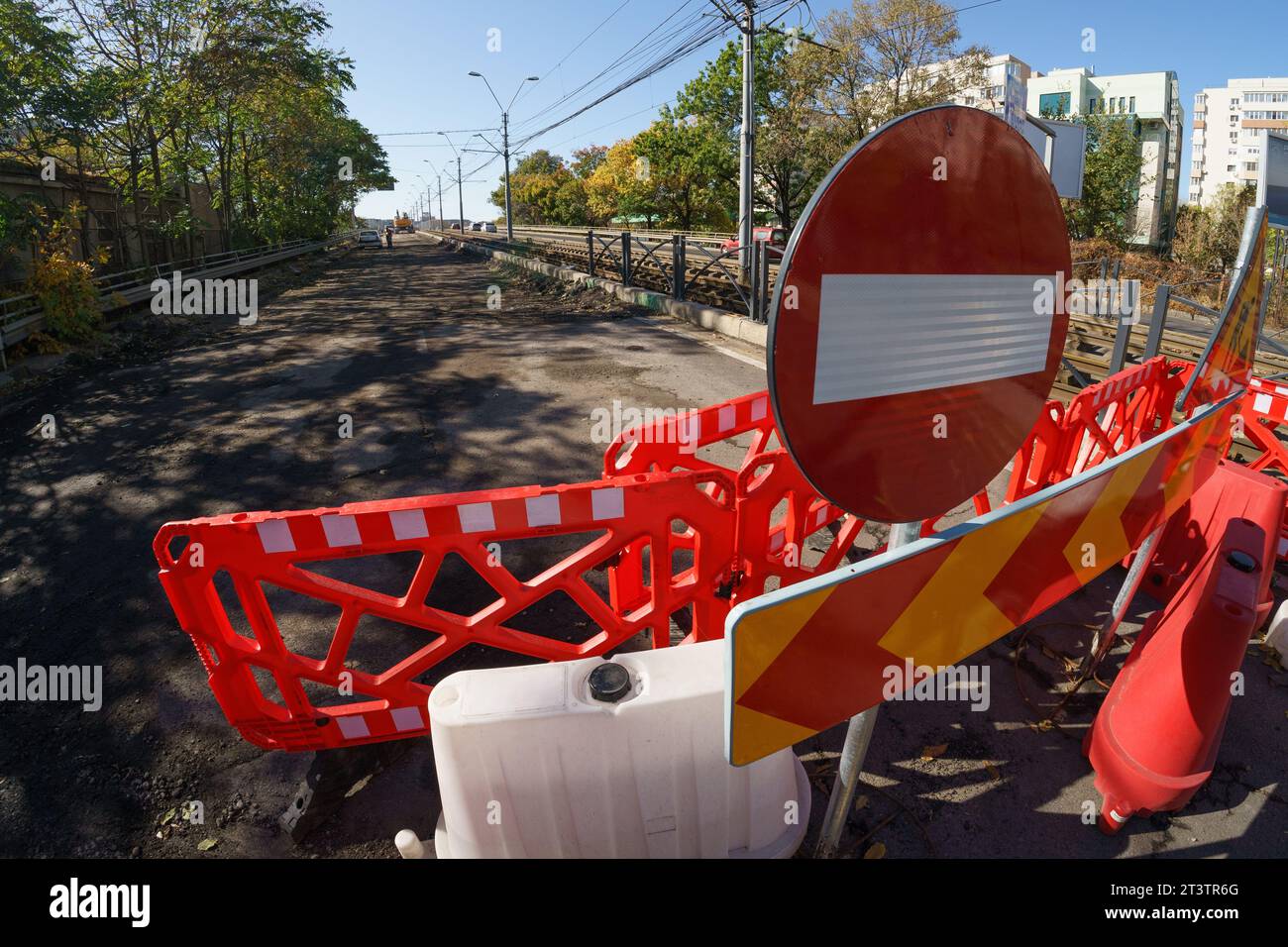 Bucharest, Romania. 26th Oct, 2023: Extensive consolidation works at ...