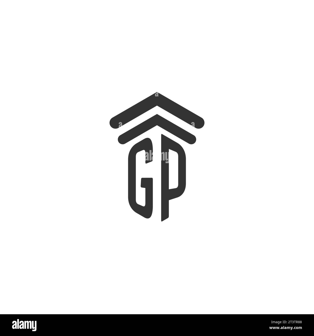 GP initial for law firm logo design template Stock Vector Image & Art ...