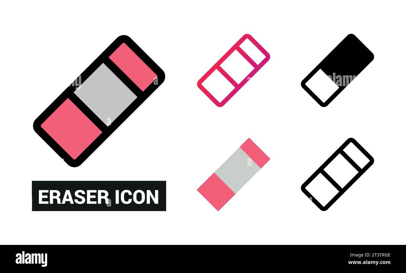 Eraser Icon Set Vector Illustration Stock Vector Image & Art - Alamy