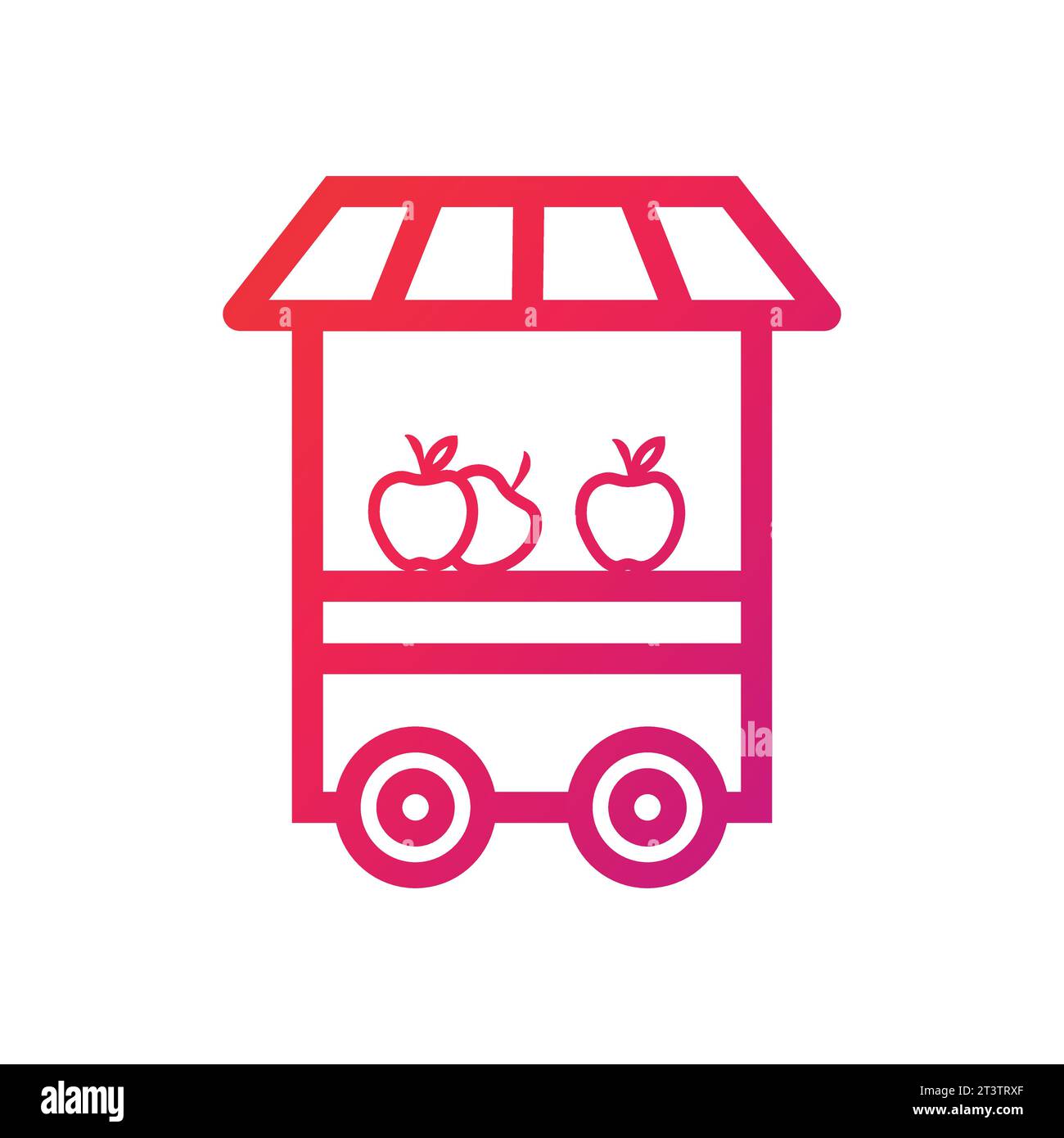 Fruit shop Icon. Fruit shop Gradient Icon Symbol Vector Illustration ...