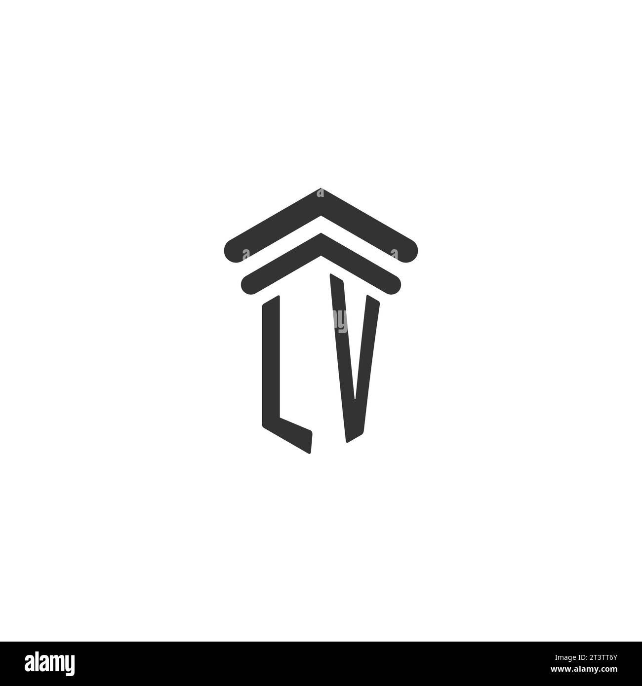 Initial lv logo Black and White Stock Photos & Images - Alamy