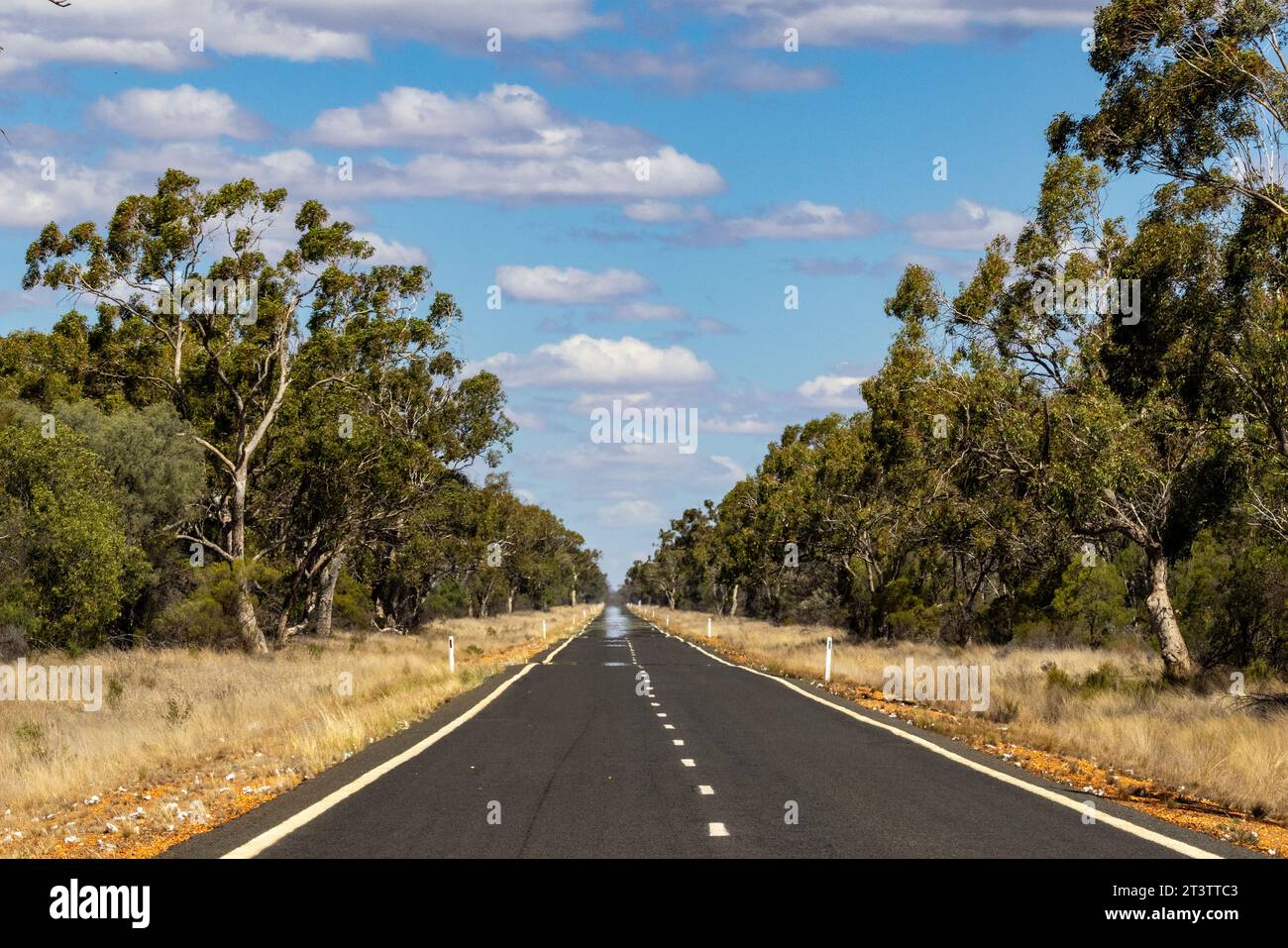 Mitchell Highway in far western New South Wales Australia Stock Photo ...