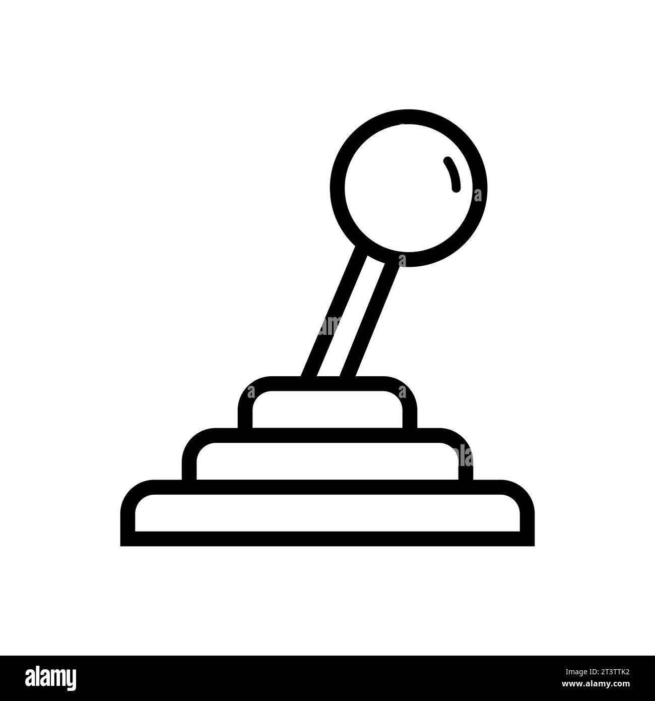 Gearshift Icon. Lineal Style Gearshift Outline Icon Vector Illustration ...