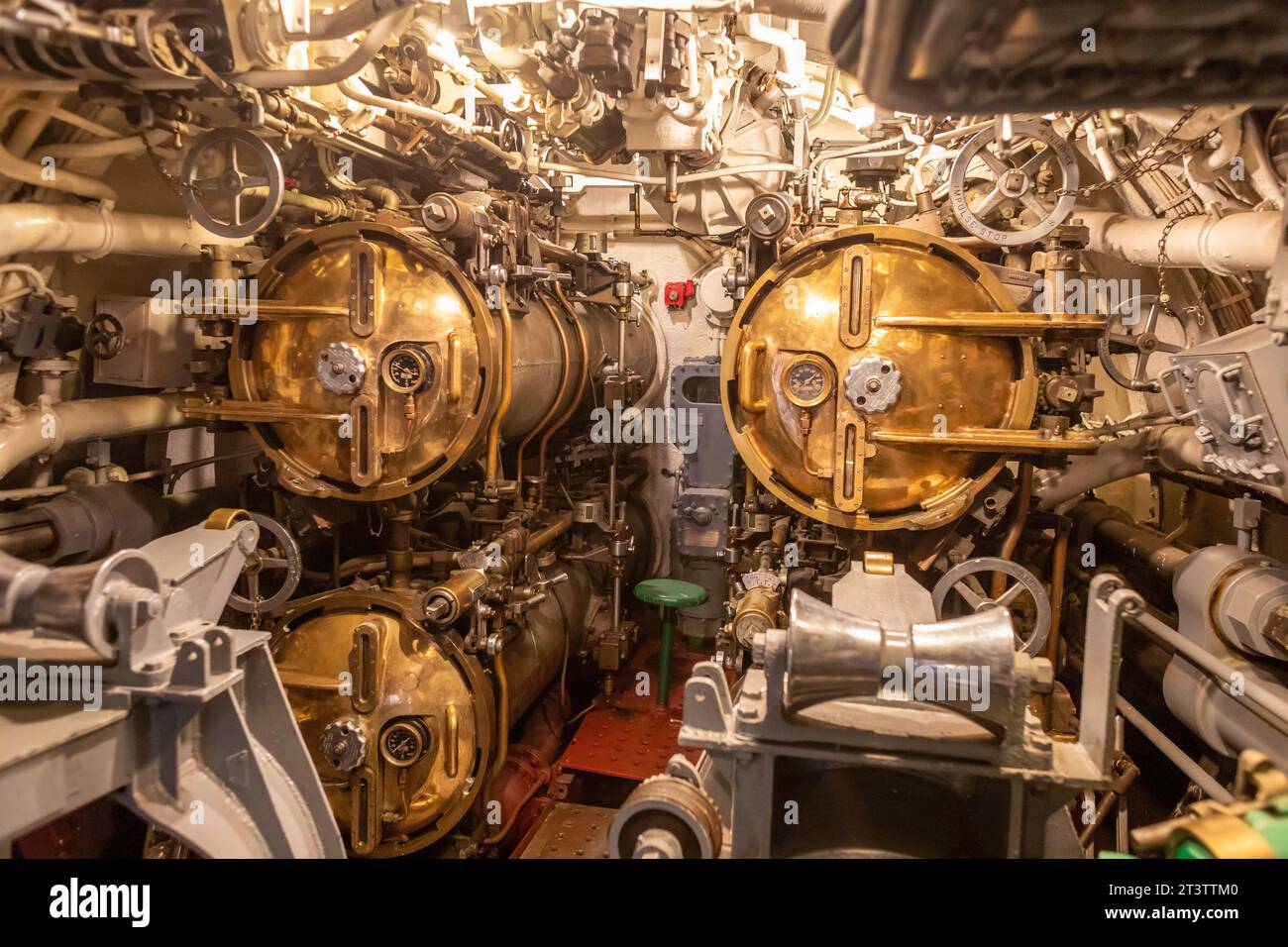 Muskegon, Michigan - The aft torpedo room of the USS Silversides, a ...
