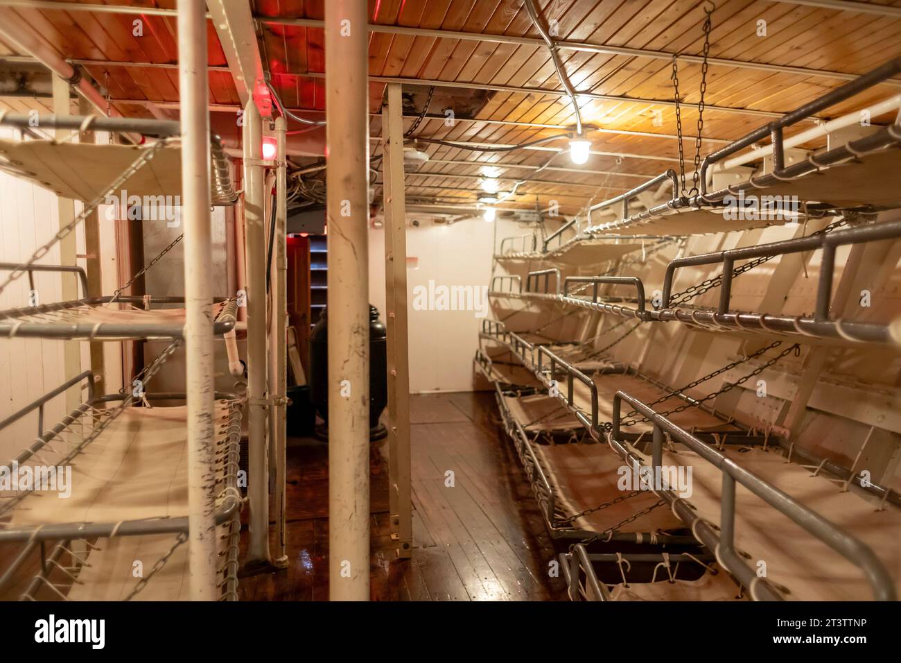 Muskegon, Michigan - Crew bunks on the prohibition-era US Coast Guard ...