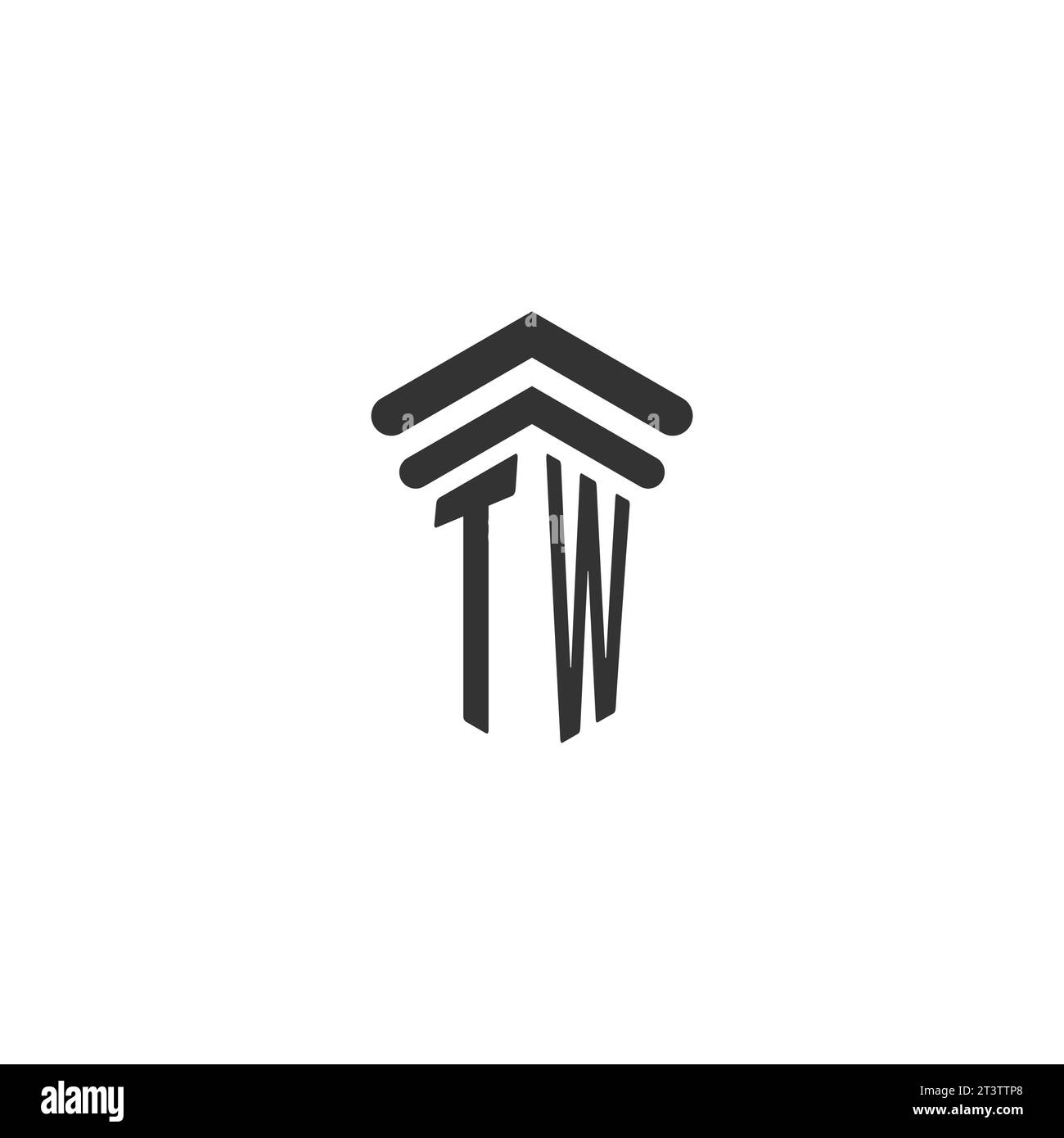 TW initial for law firm logo design template Stock Vector Image & Art ...