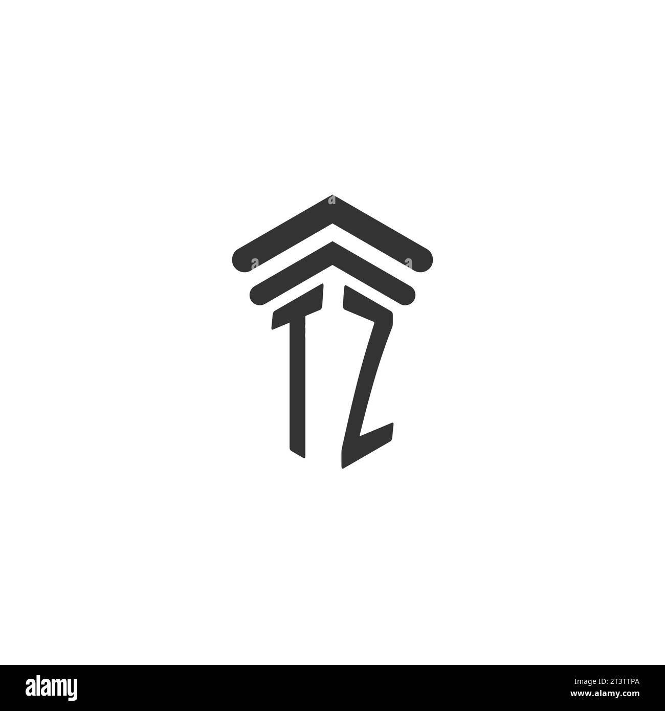 TZ initial for law firm logo design template Stock Vector Image & Art ...
