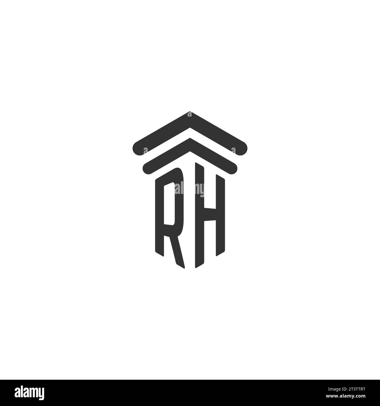 RH initial for law firm logo design template Stock Vector Image & Art ...