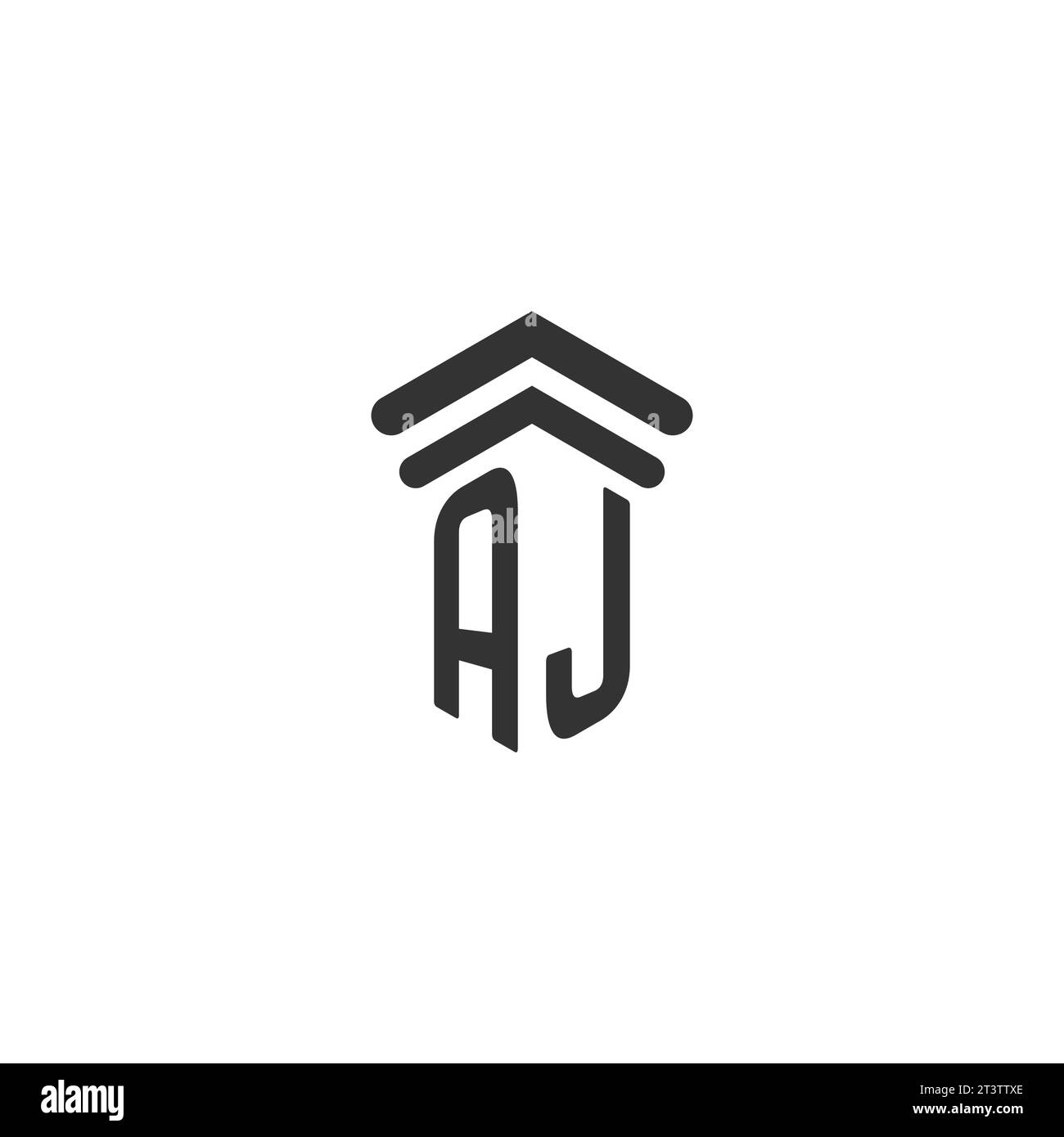 AJ initial for law firm logo design template Stock Vector Image & Art ...