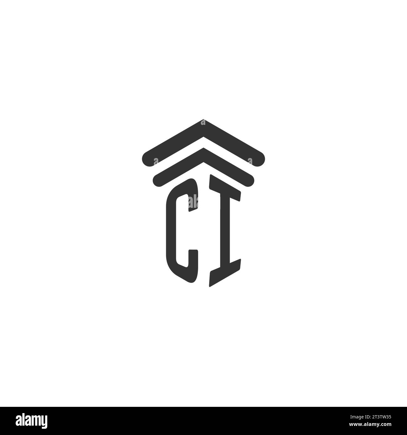 CI initial for law firm logo design template Stock Vector Image & Art ...