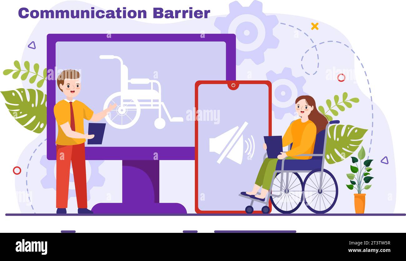 Communication barriers Stock Vector Images - Alamy