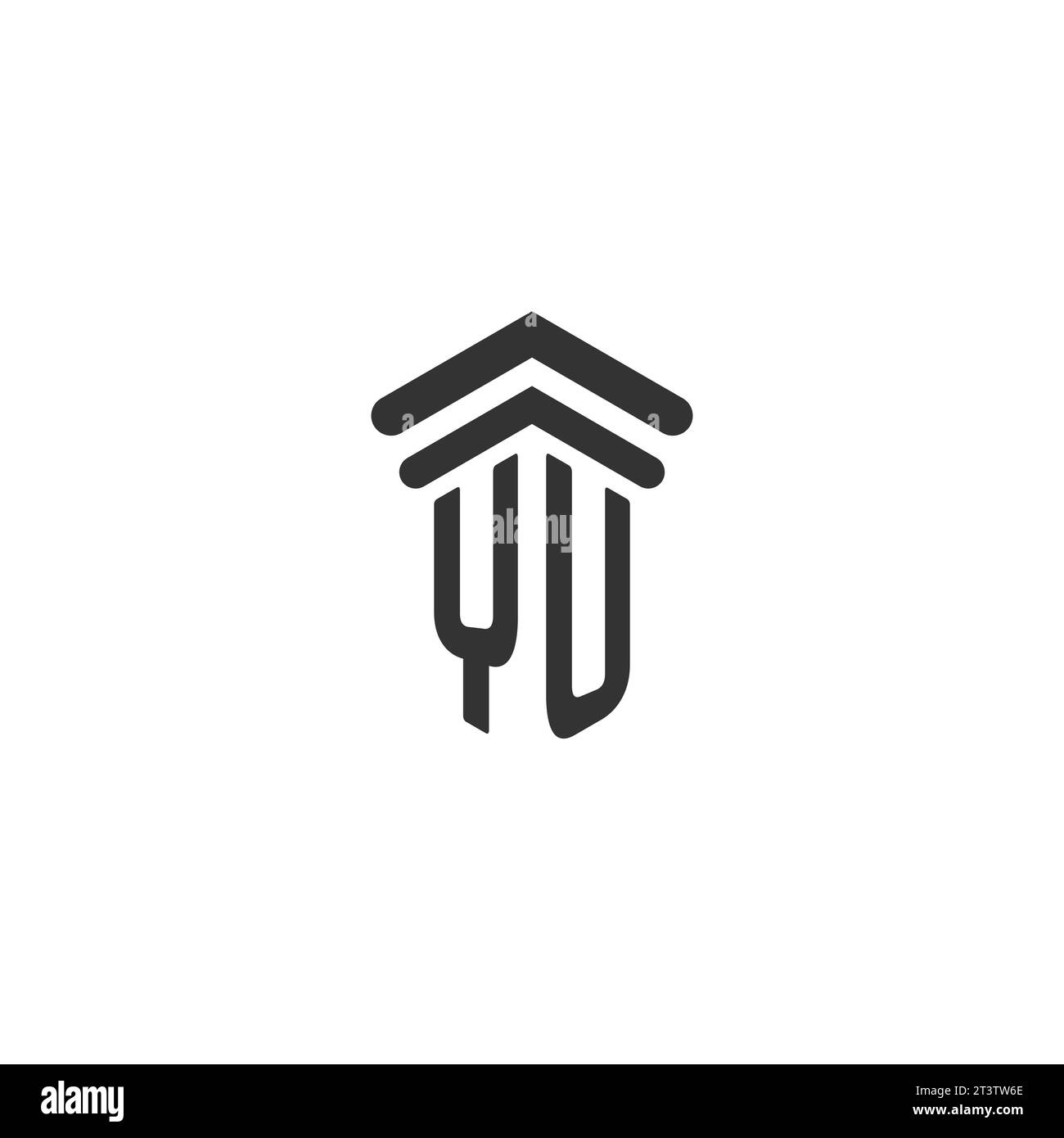 Yu initials logo Stock Vector Images - Alamy