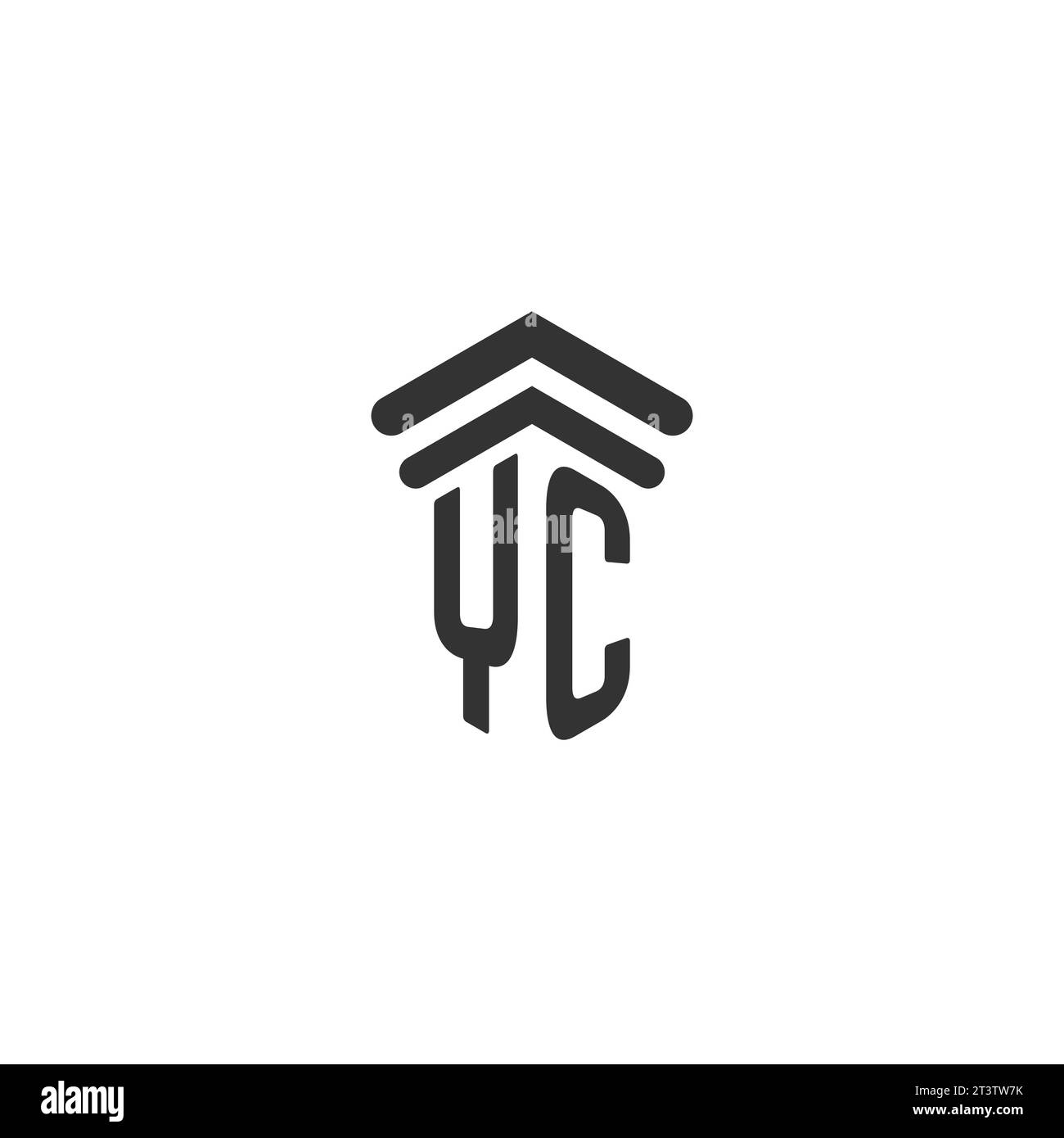 YC initial for law firm logo design template Stock Vector Image & Art ...
