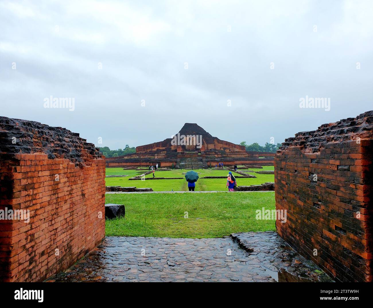 Ancient Buddhist Heritage in Paharpur Naogoan Bangladesh | Wide view of ...