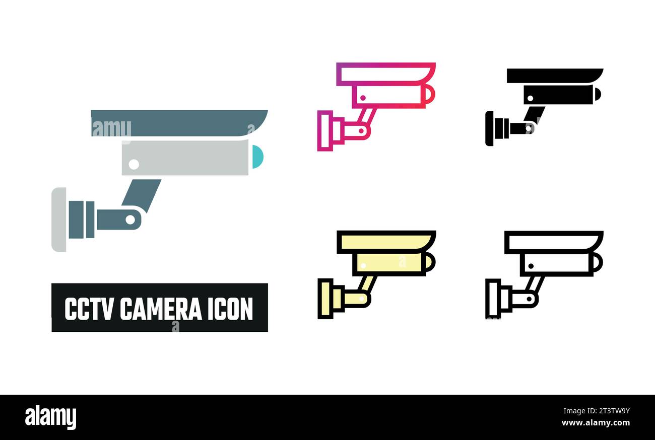 Cctv Camera Icon Set Vector Illustration Stock Vector Image & Art - Alamy