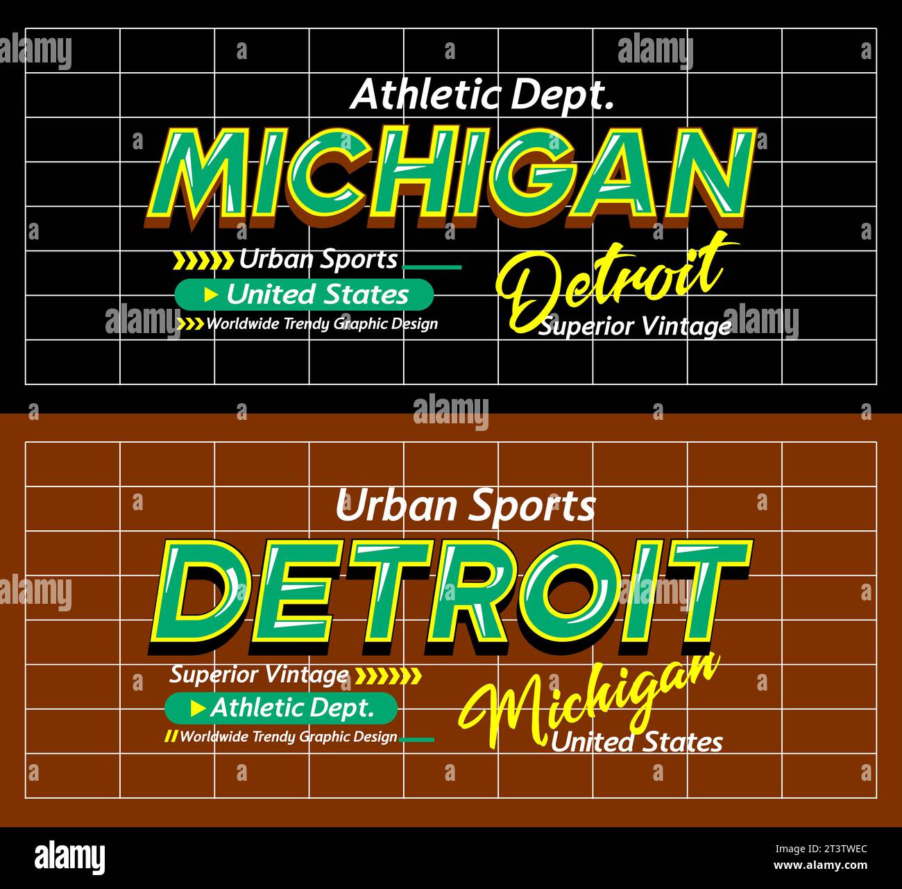 Detroit Michigan urban modern sports typeface superior vintage ...
