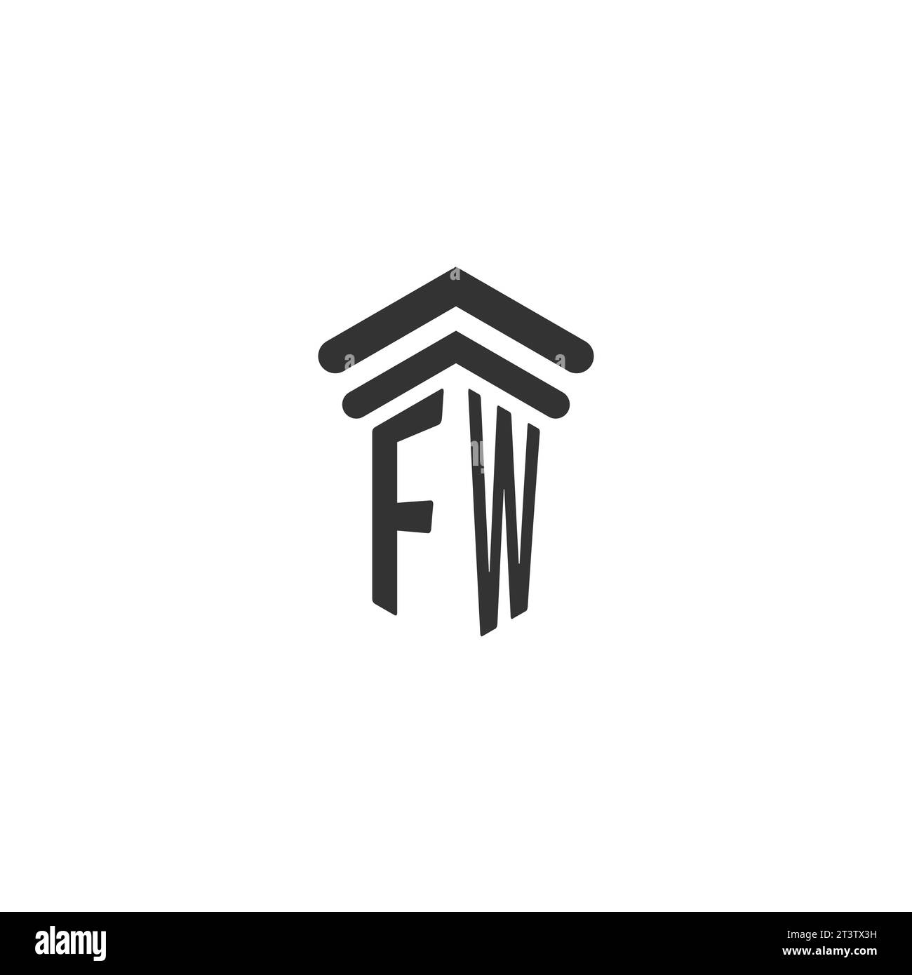 Initial fw logo Stock Vector Images - Alamy