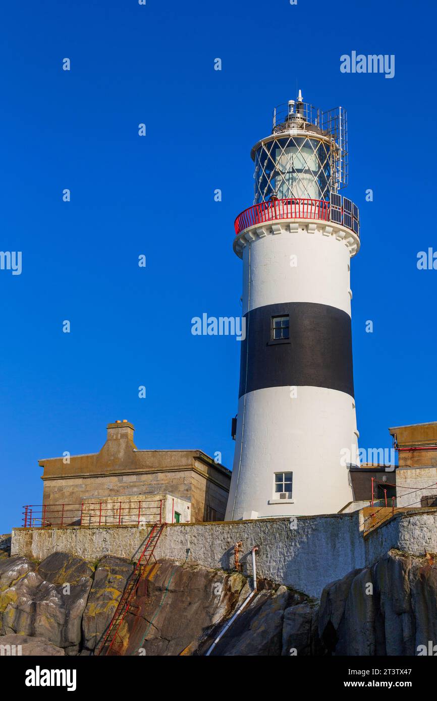 East Maidens Lighthouse, Larne, County Antrim, Northern Ireland, United ...