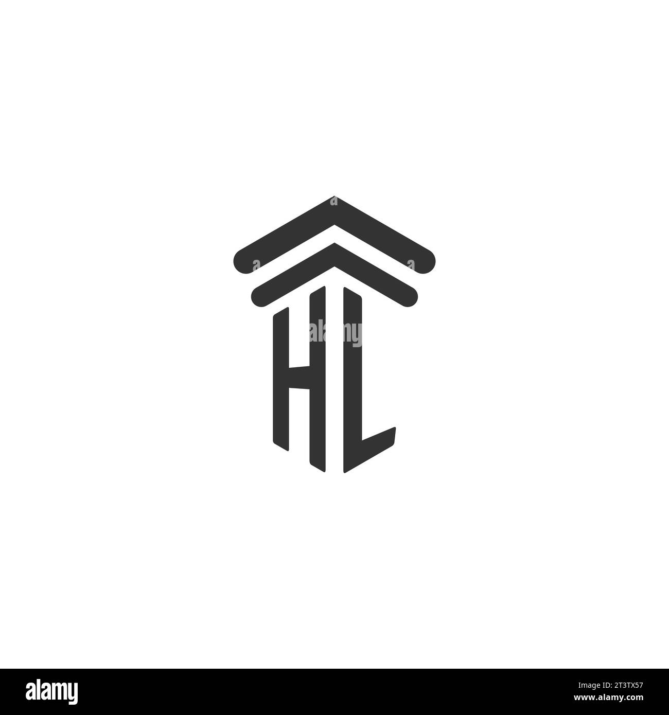 Hl logo design Cut Out Stock Images & Pictures - Alamy