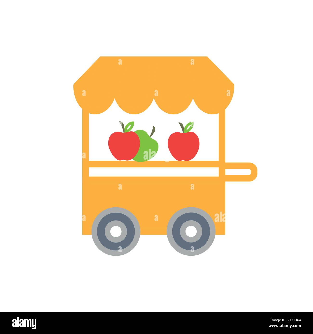 Fruit shop Icon. Fruit shop Flat Icon Symbol Vector Illustration Stock ...
