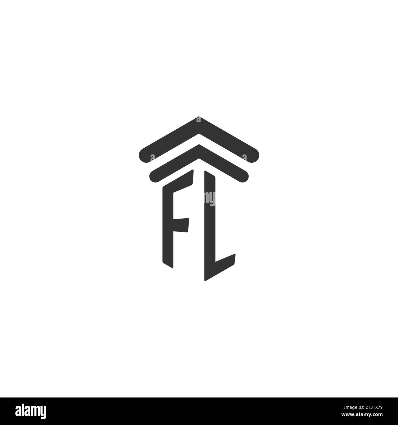 FL initial for law firm logo design template Stock Vector Image & Art ...