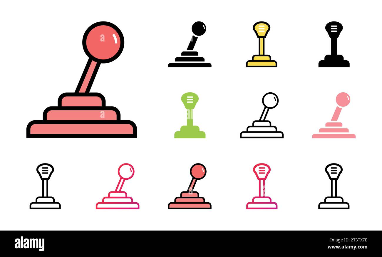 Gear Stick Icon Set Vector Illustration Stock Vector Image & Art - Alamy
