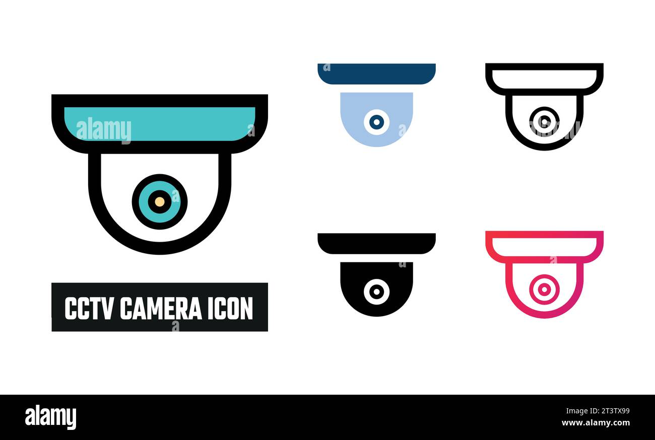 Cctv Camera Icon Set Vector Illustration Stock Vector Image & Art - Alamy