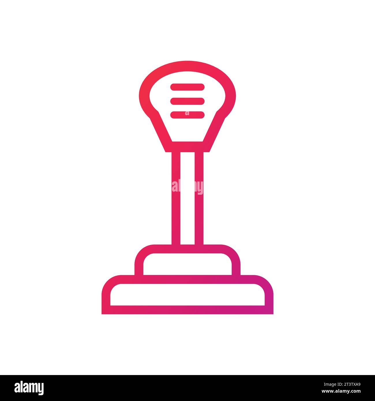Gear Stick Icon. Gear Stick Gradient Icon Symbol Vector Illustration ...