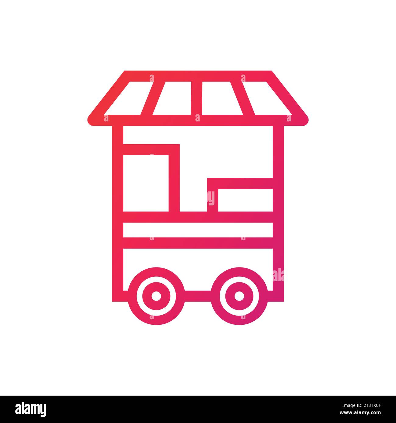Street Food Icon. Street Food Gradient Icon Symbol Vector Illustration ...