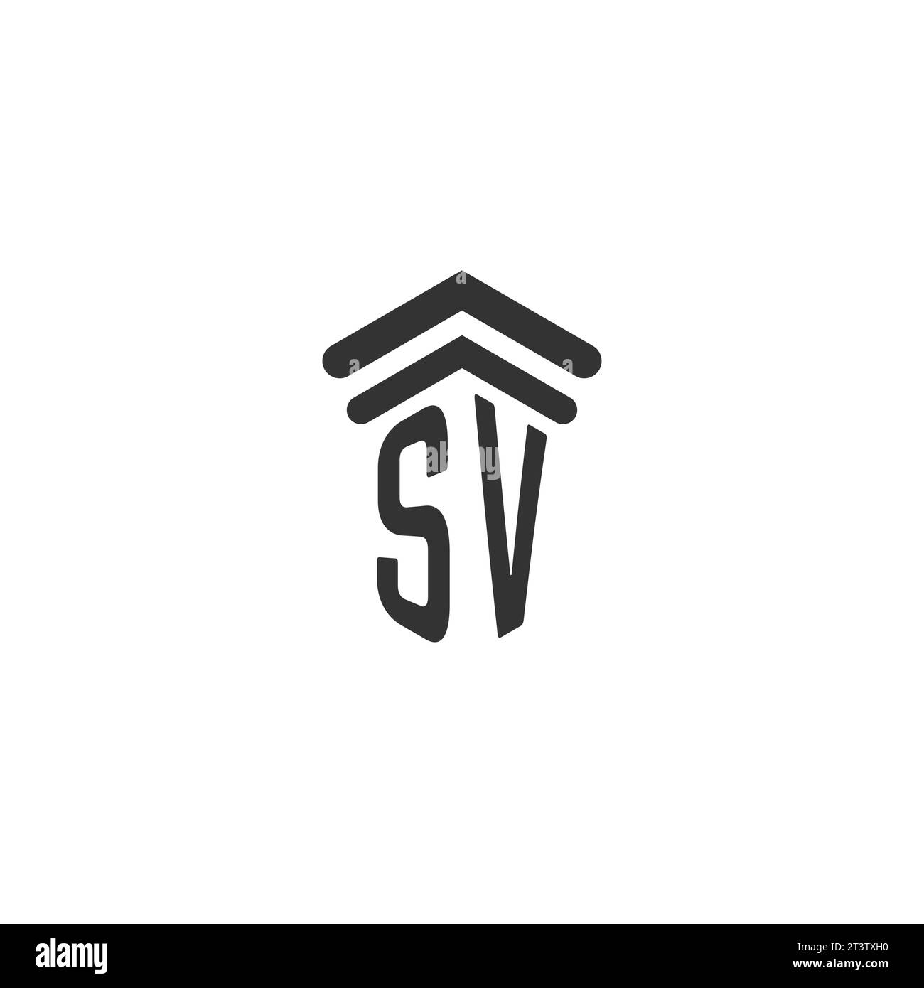 SV initial for law firm logo design template Stock Vector Image & Art ...
