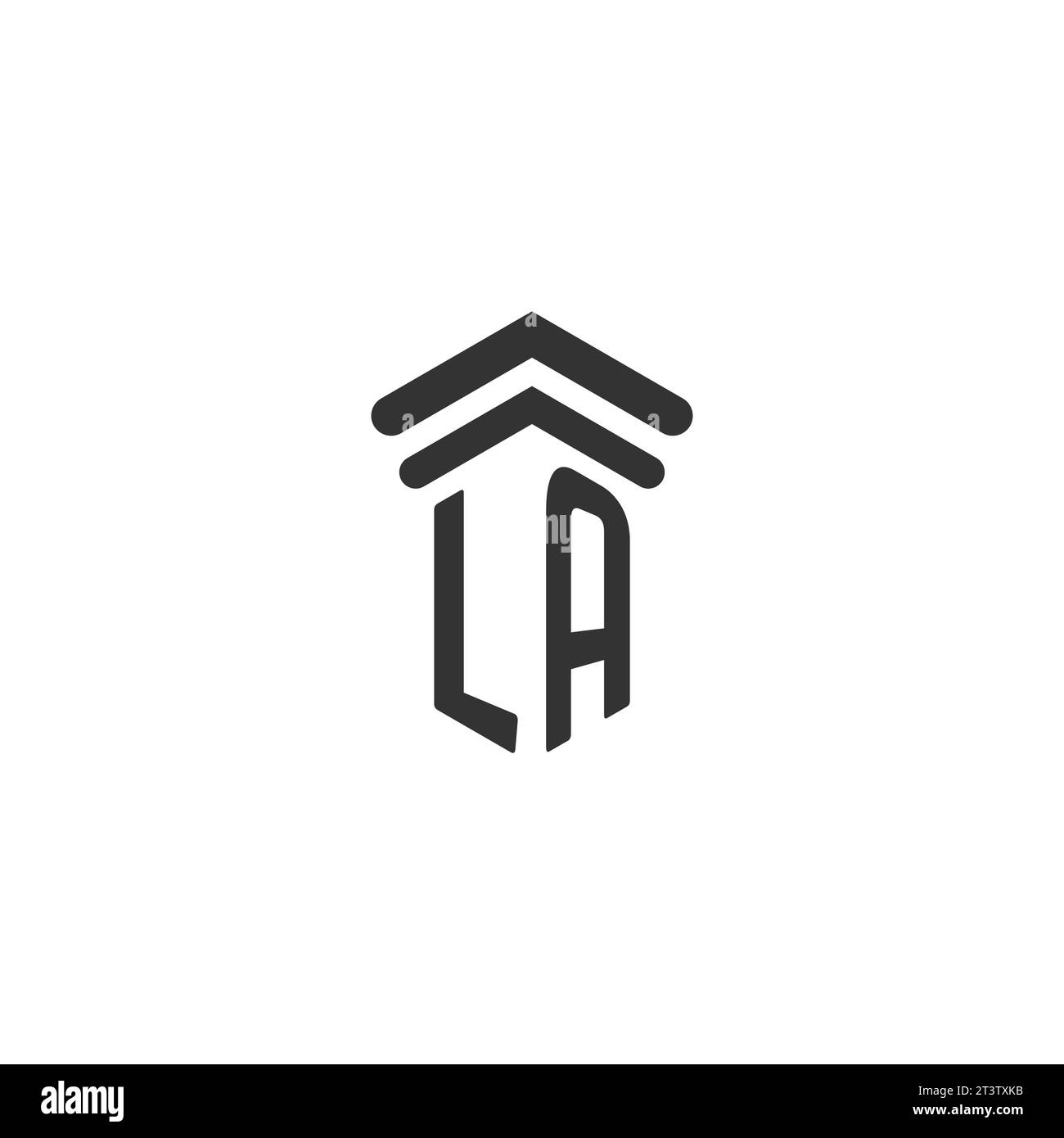 LA initial for law firm logo design template Stock Vector Image & Art ...