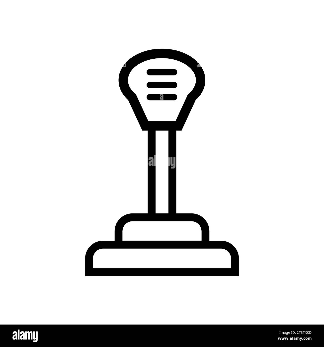 Gear Stick Icon. Lineal Style Gear Stick Outline Icon Vector ...