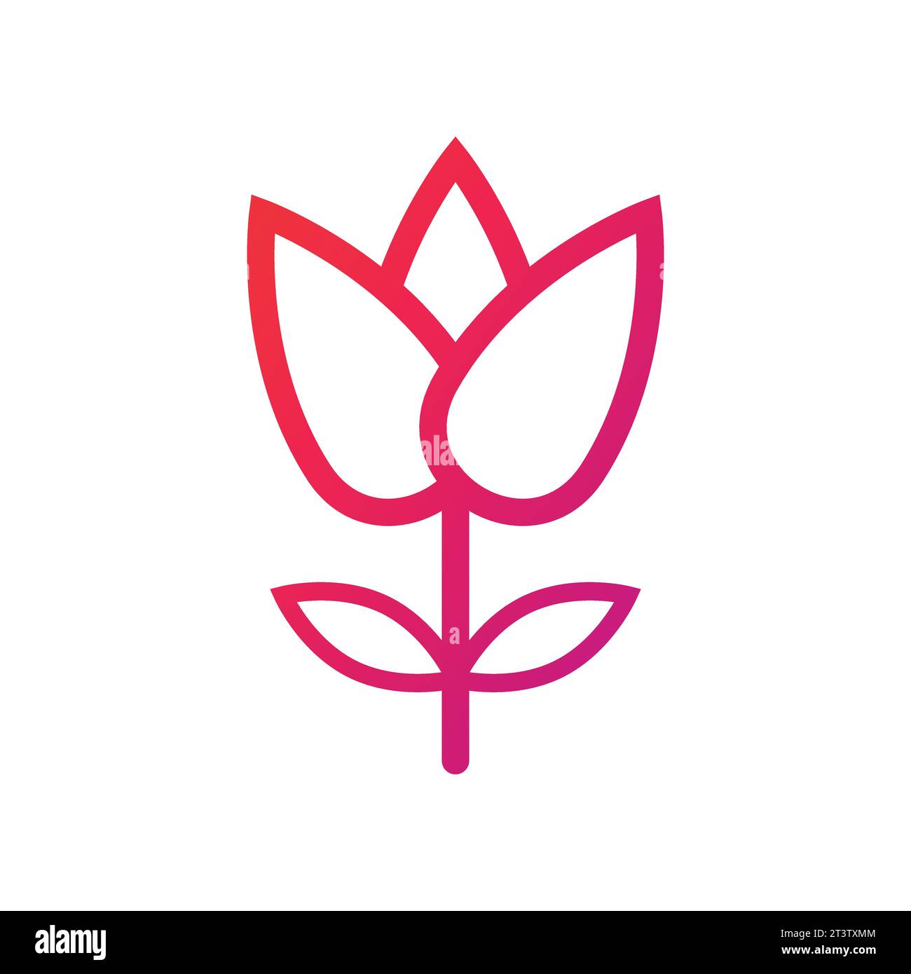 Flowers Icon. Flowers Gradient Icon Symbol Vector Illustration Stock ...