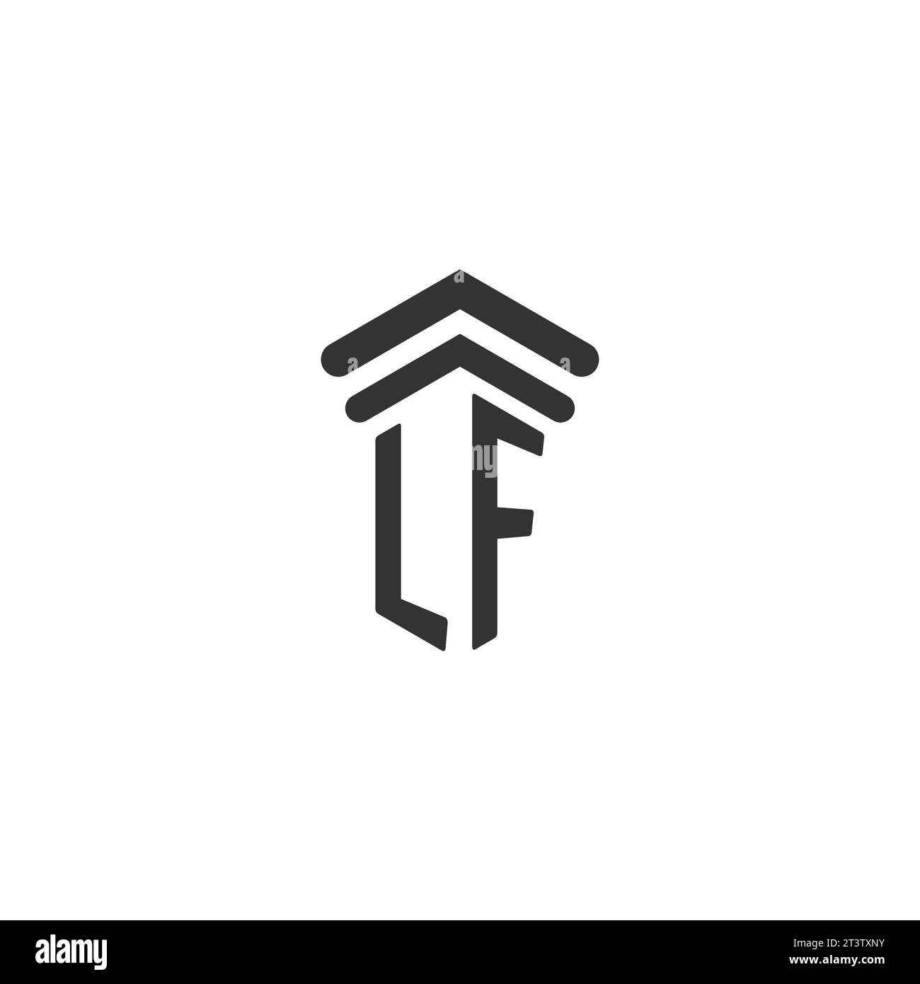 LF initial for law firm logo design template Stock Vector Image & Art ...