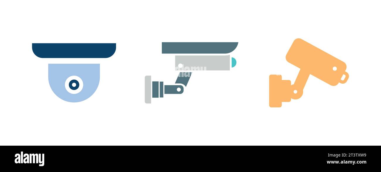 Cctv Camera Icon. Cctv Camera Flat Icon Symbol Vector Illustration ...
