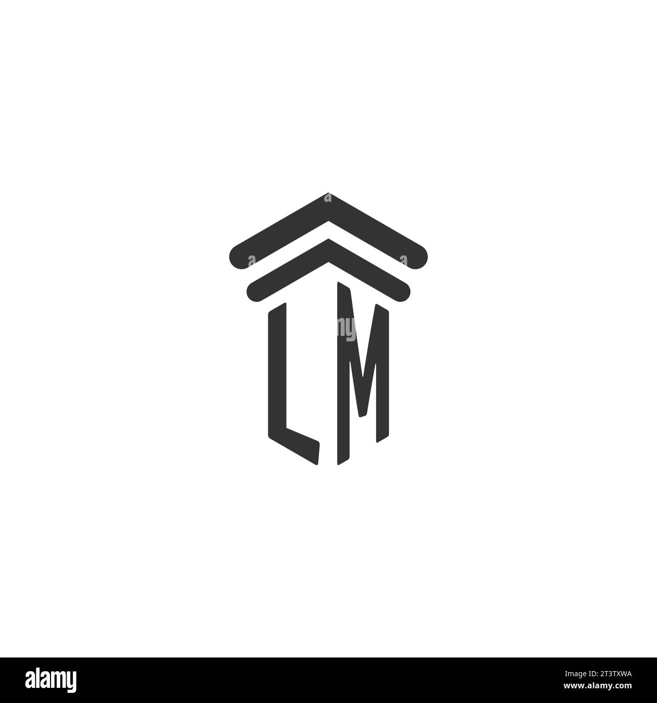 LM initial for law firm logo design template Stock Vector Image & Art ...