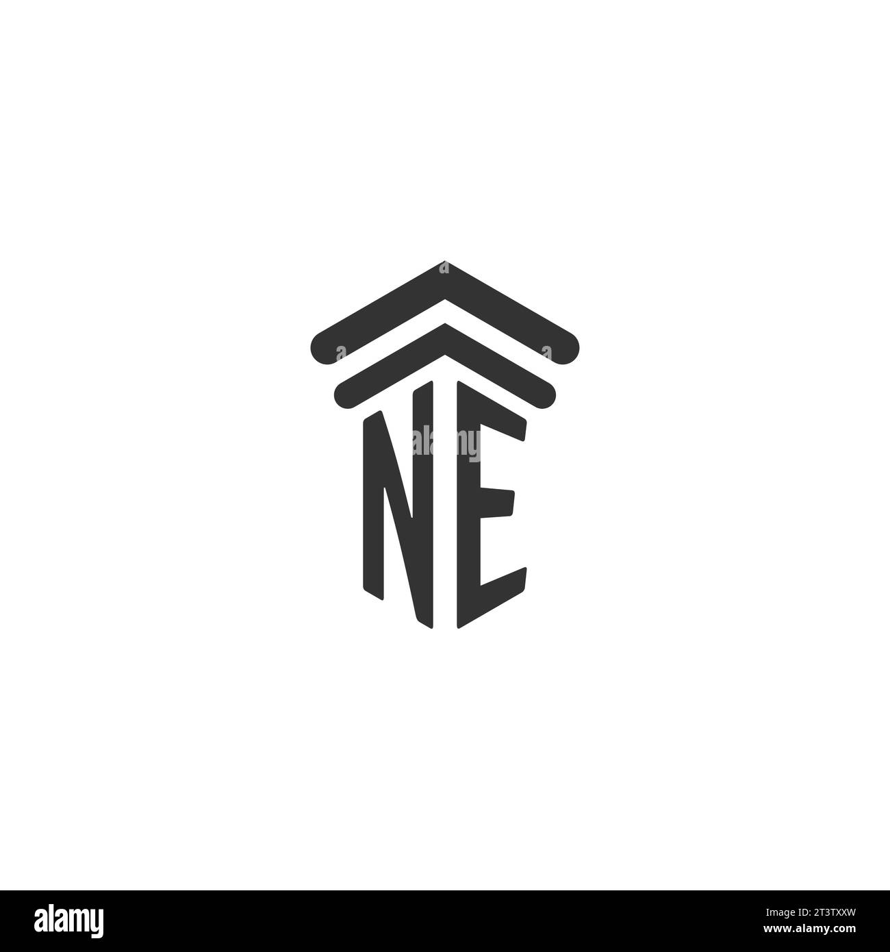 Initial ne logo Cut Out Stock Images & Pictures - Alamy