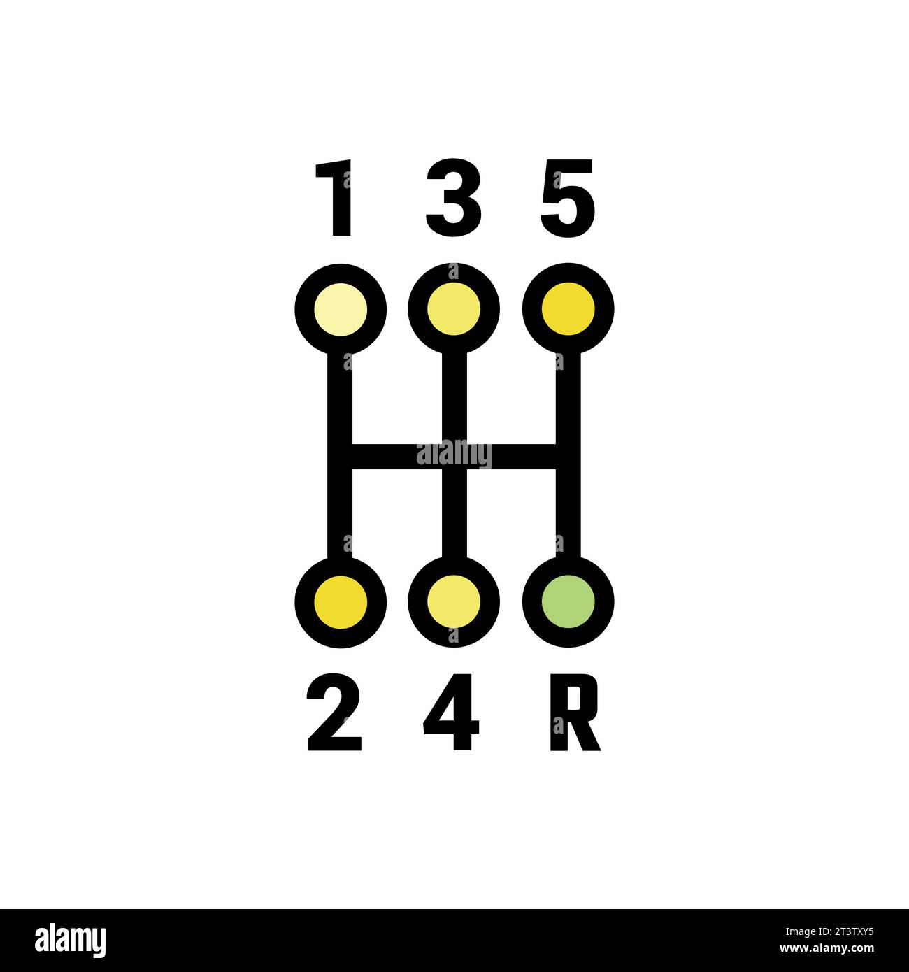 Gear box Icon Vector Illustration. Gear box Lineal Color Icon Stock ...