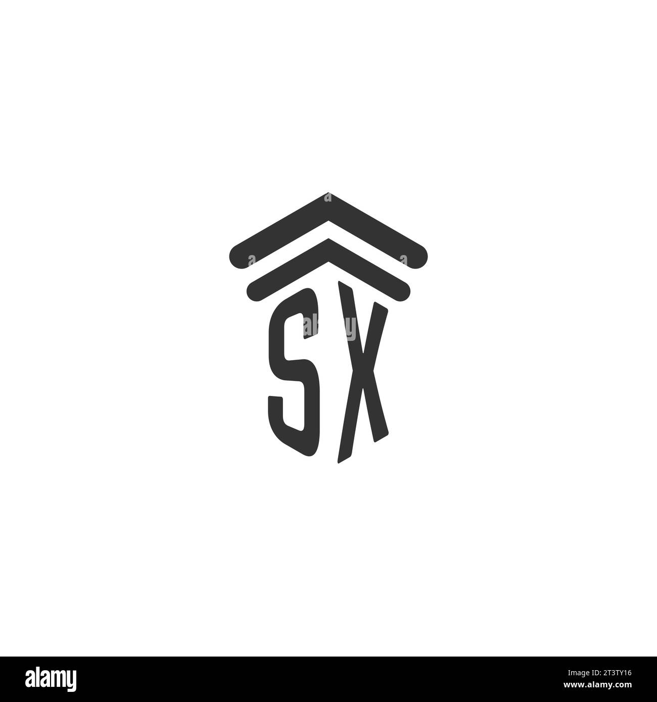 SX initial for law firm logo design template Stock Vector Image & Art ...