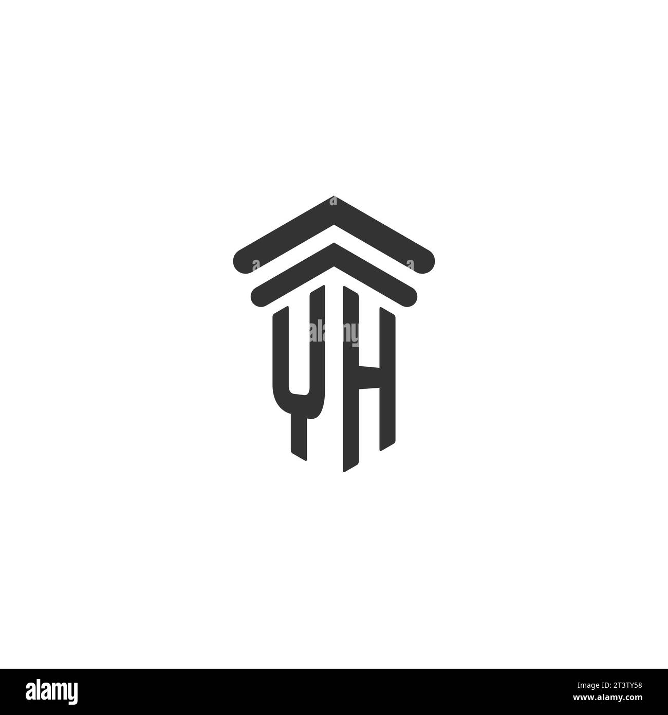 YH initial for law firm logo design template Stock Vector Image & Art ...
