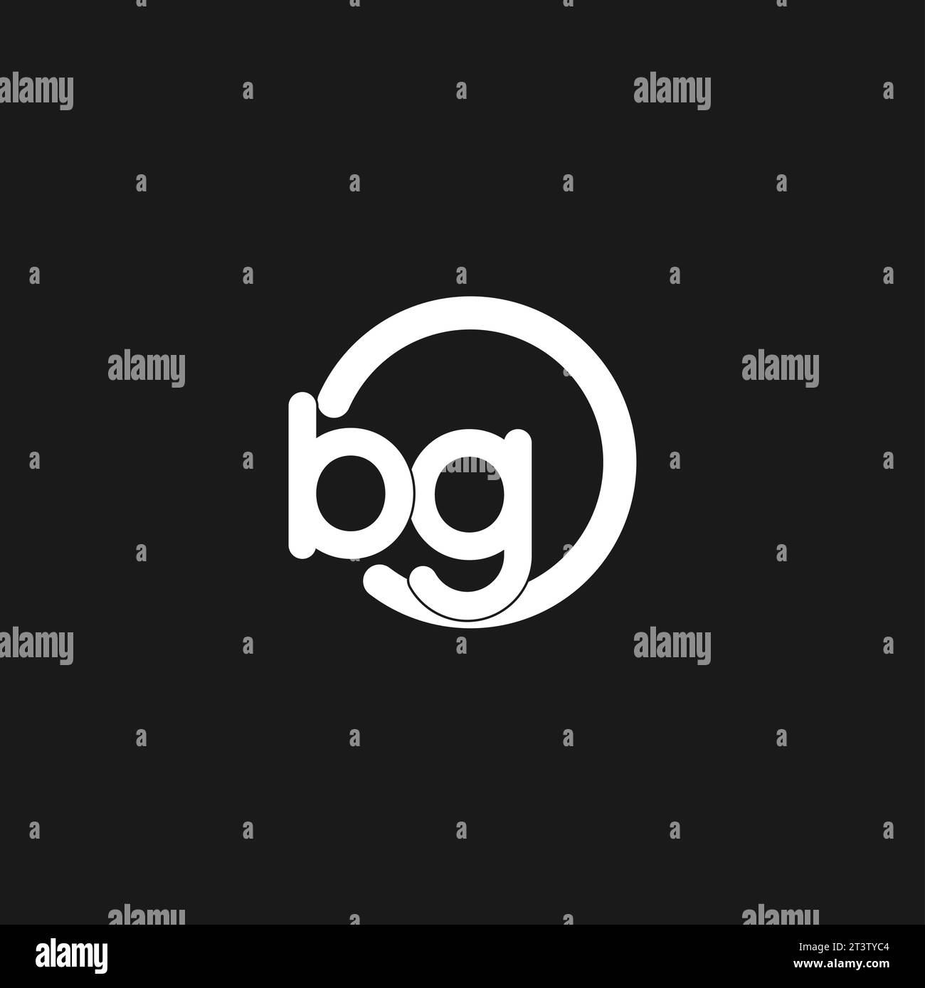 Initials BG logo monogram with simple circles lines vector graphic Stock Vector Image & Art - Alamy