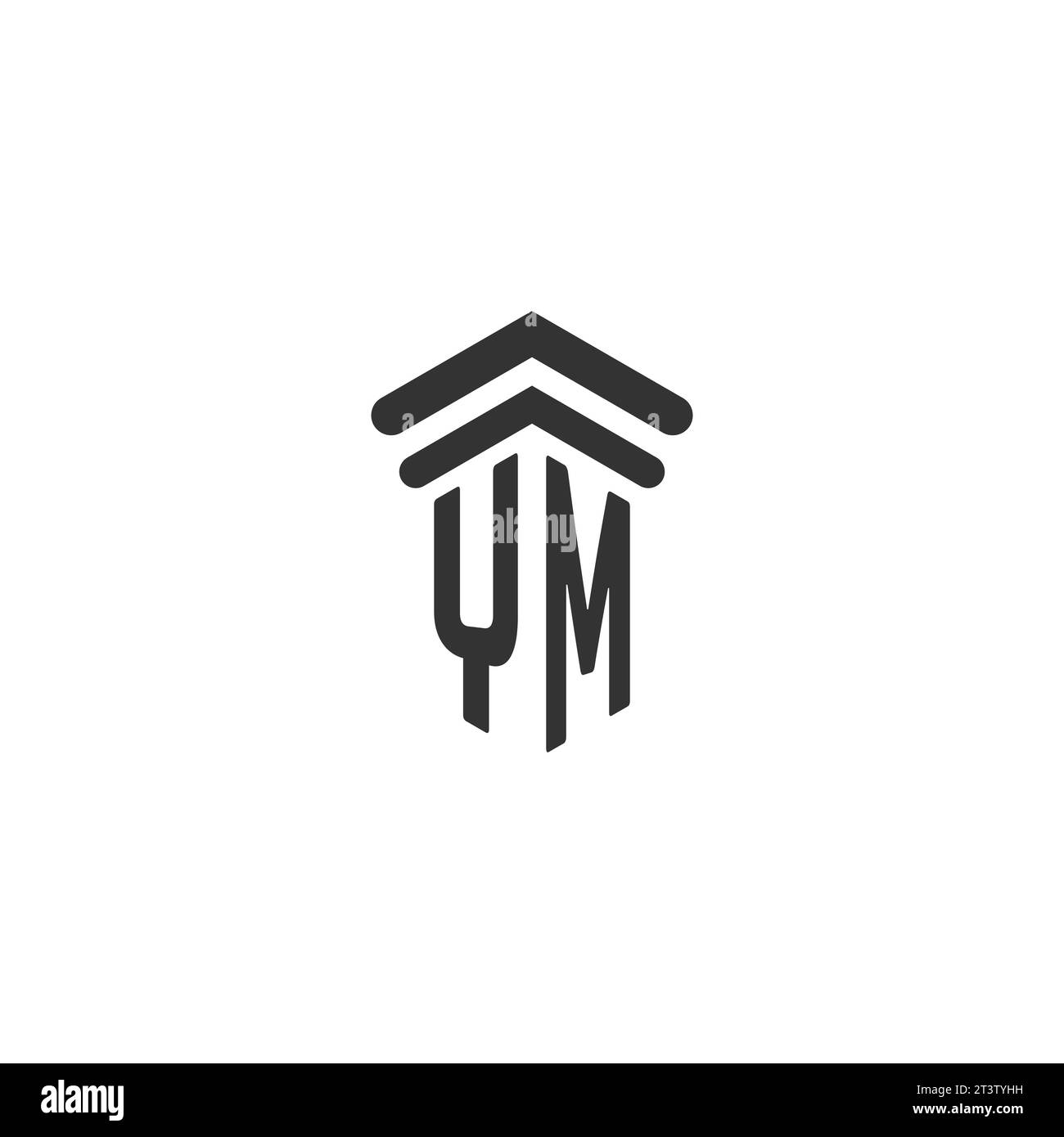 YM initial for law firm logo design template Stock Vector Image & Art ...