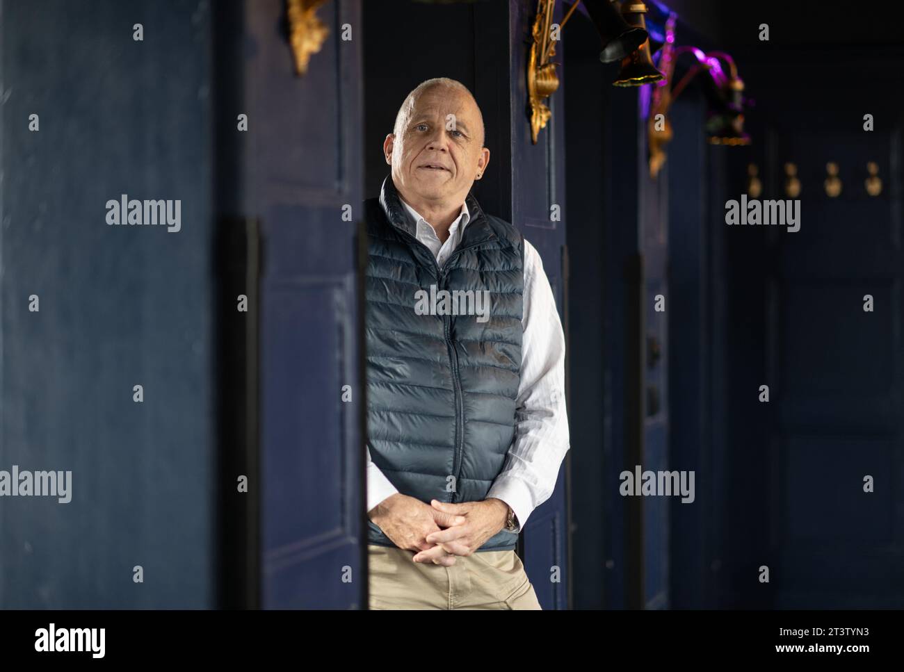 Dresden, Germany. 26th Oct, 2023. Stefan Hippler, chairman of the Hope Cape Town project, stands ...