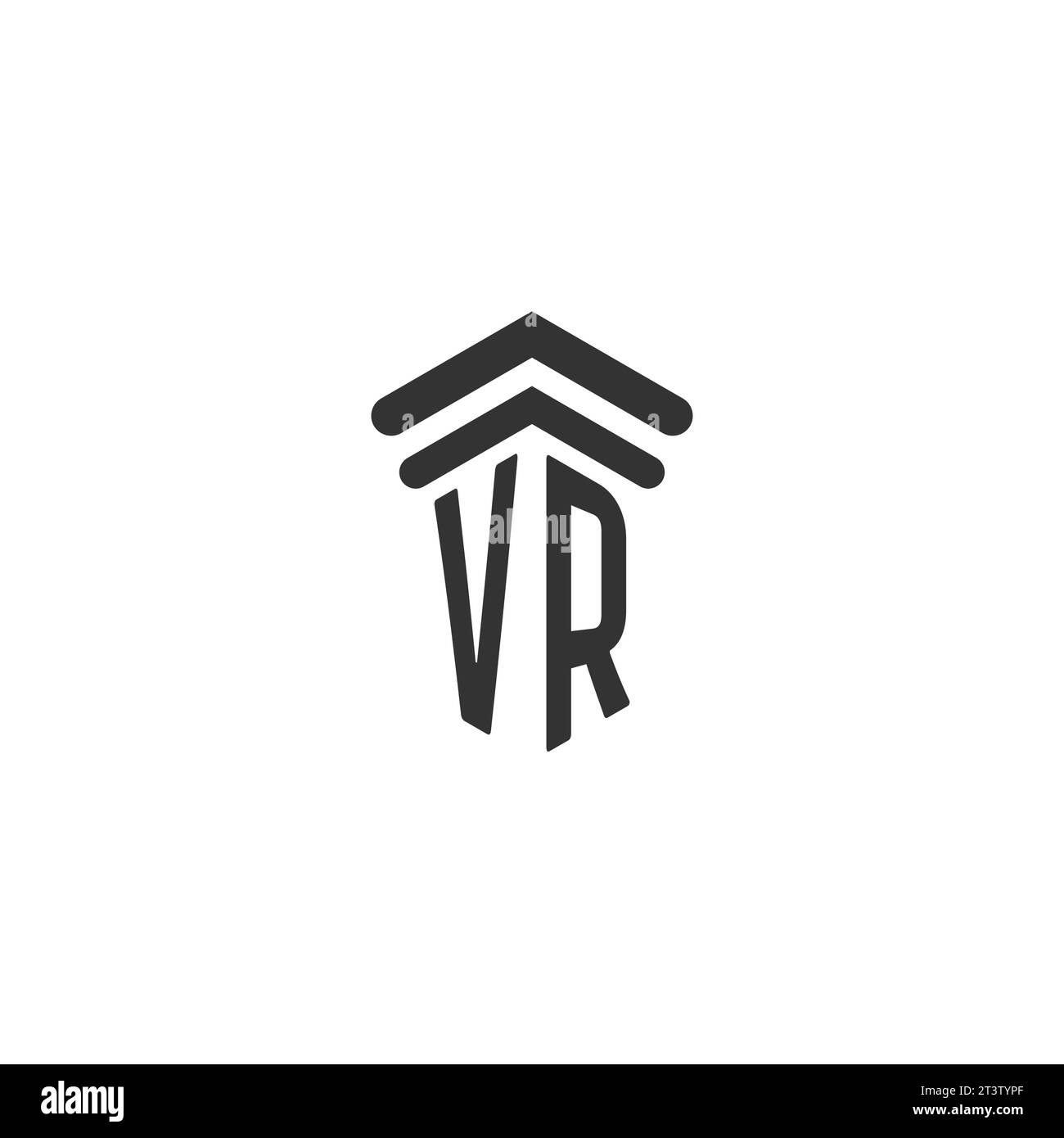 Vr logo company template Cut Out Stock Images & Pictures - Alamy