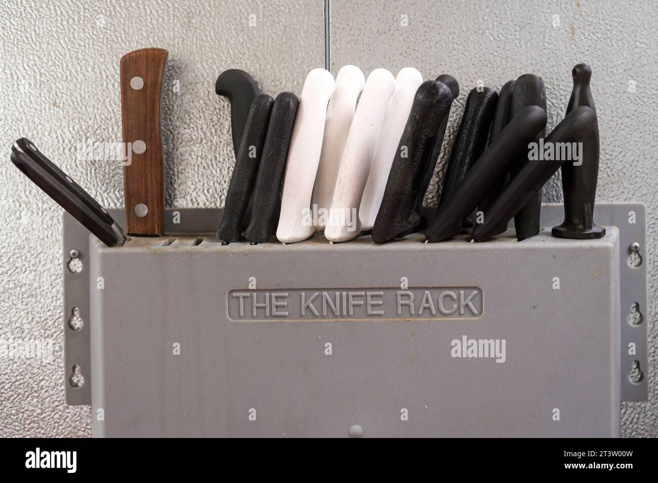 Butcher shop knife rack hi-res stock photography and images - Alamy