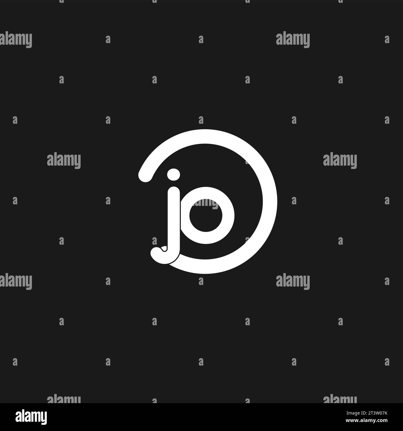 Initials JO logo monogram with simple circles lines vector graphic Stock Vector Image & Art - Alamy