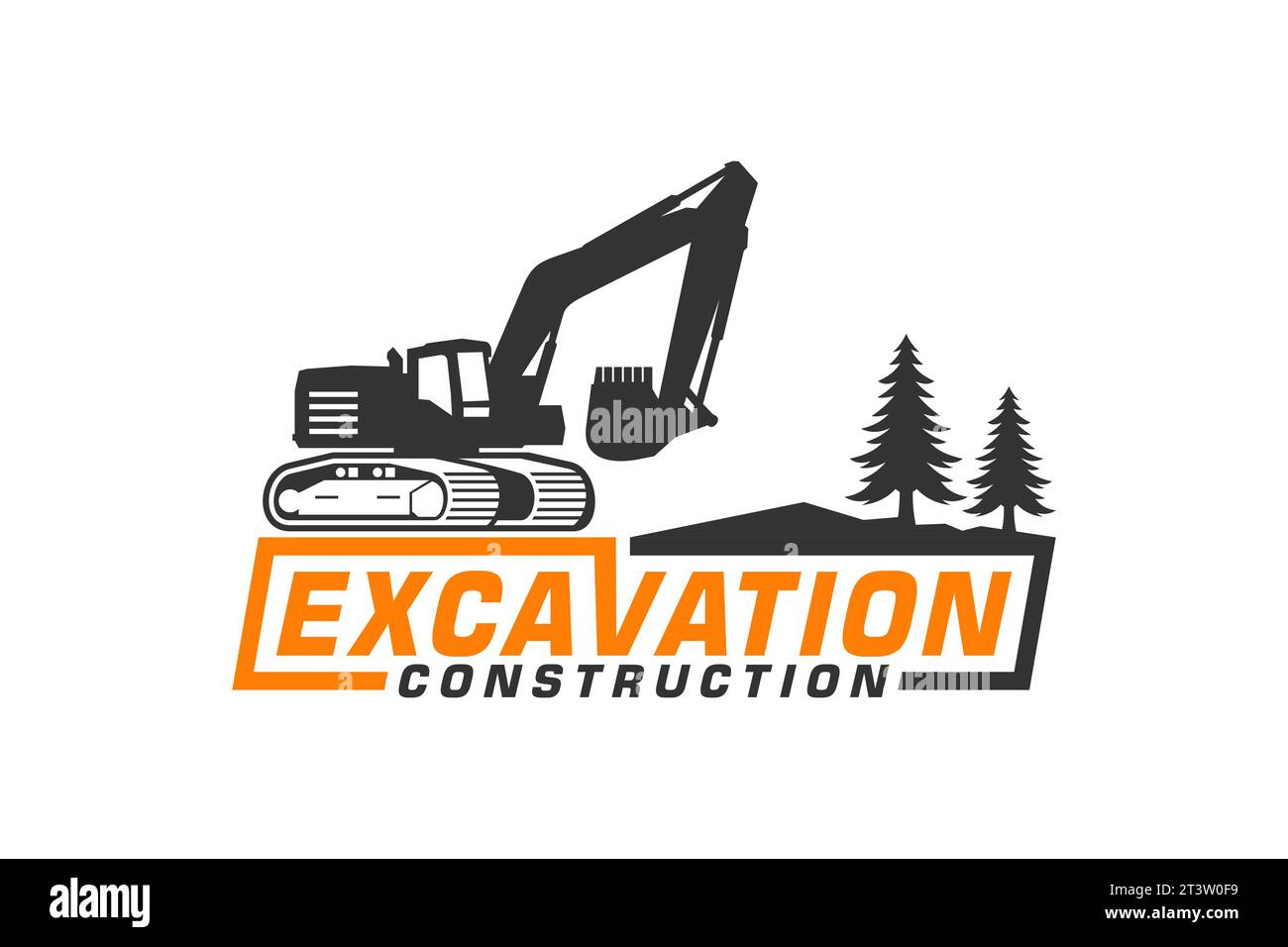 Excavator logo template vector. Heavy equipment logo vector for ...