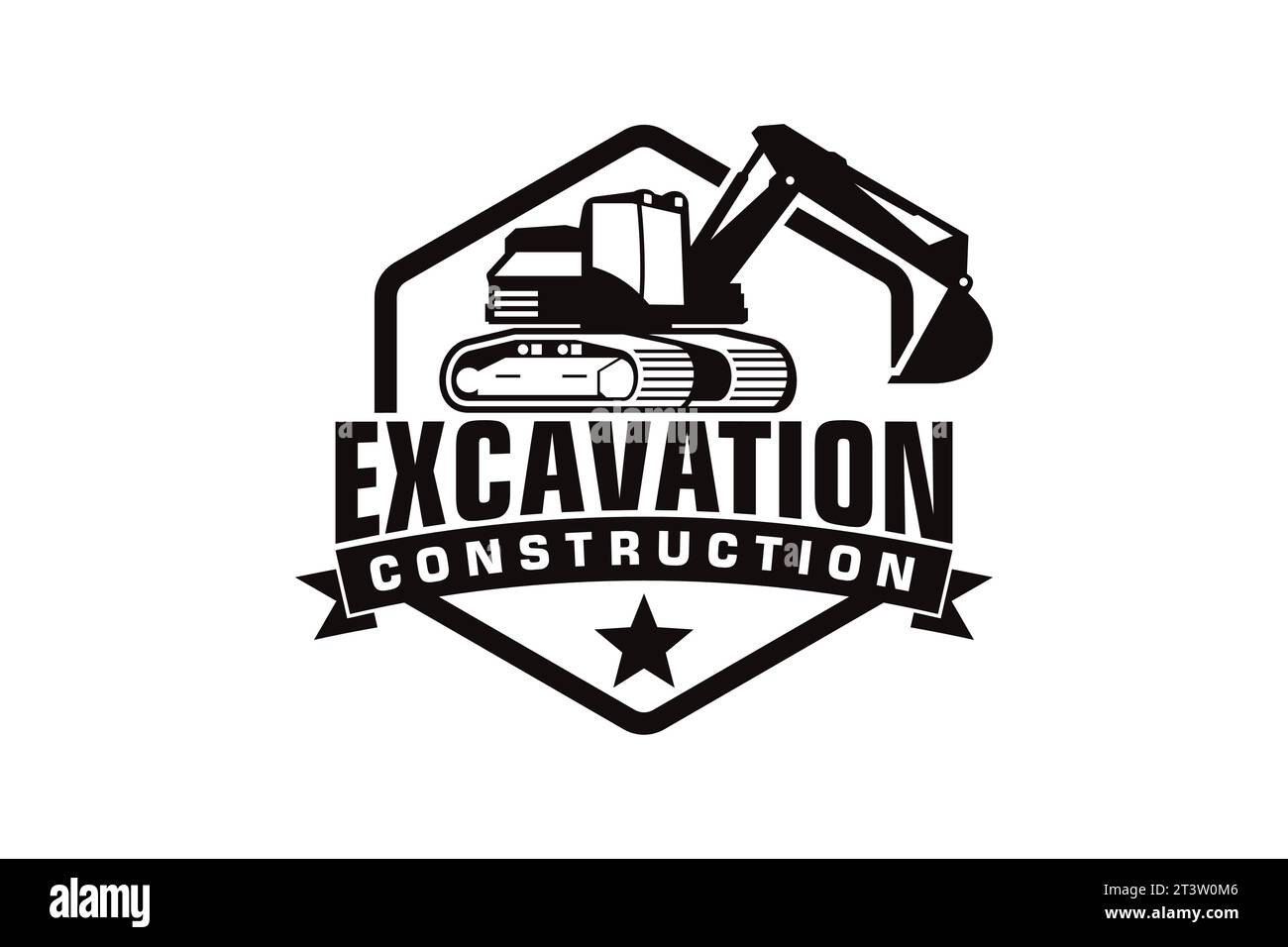 Excavator logo template vector. Heavy equipment logo vector for ...